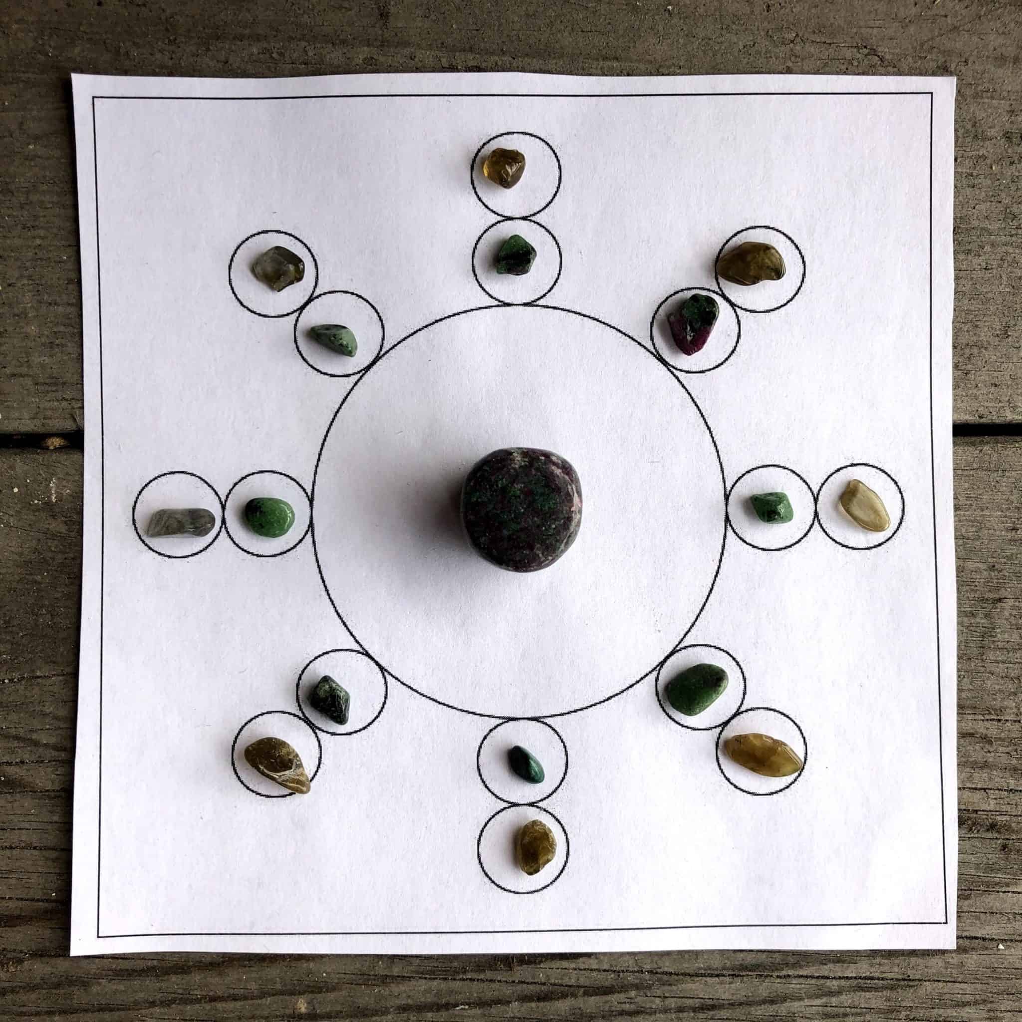 Crystal Grid for Good Luck Kit | Inspirit Crystals
