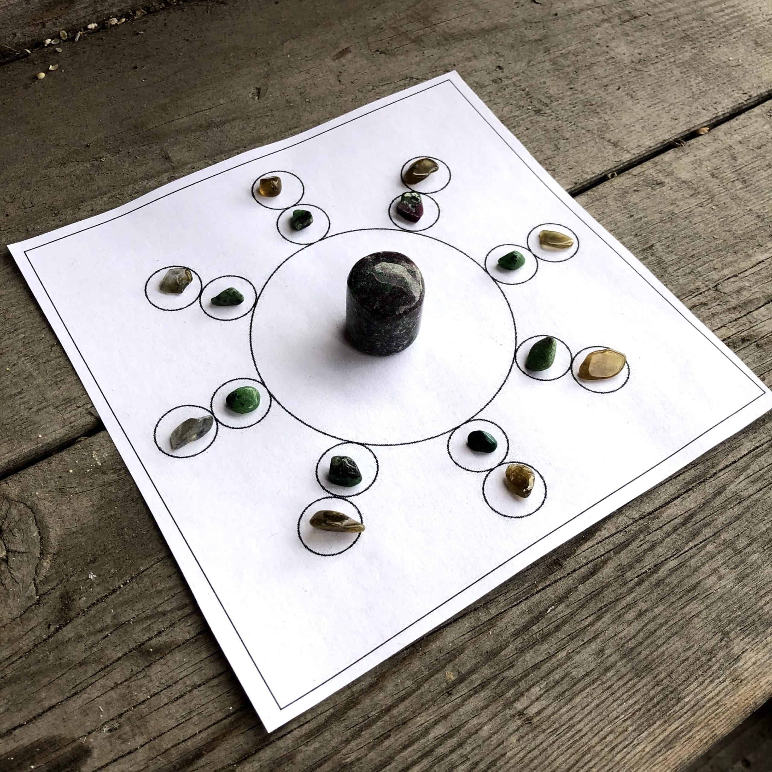 Crystal Grid for Good Luck Kit | Inspirit Crystals